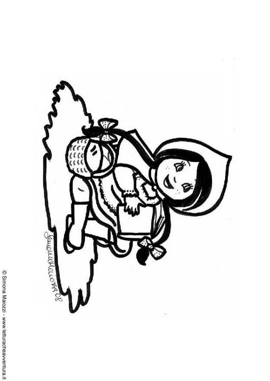 Dibujo de Caperucita roja Para Colorear - Img 12410
