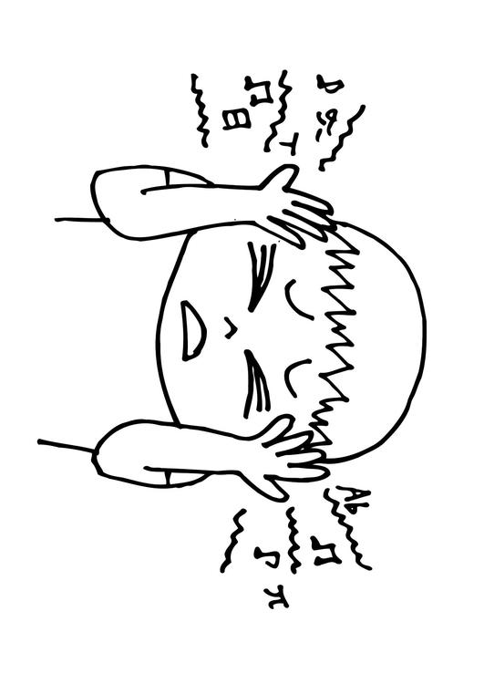 Dibujo de Demasiado ruido Para Colorear - Img 11858