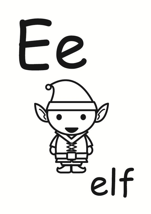 Dibujo de e Para Colorear - Img 24950