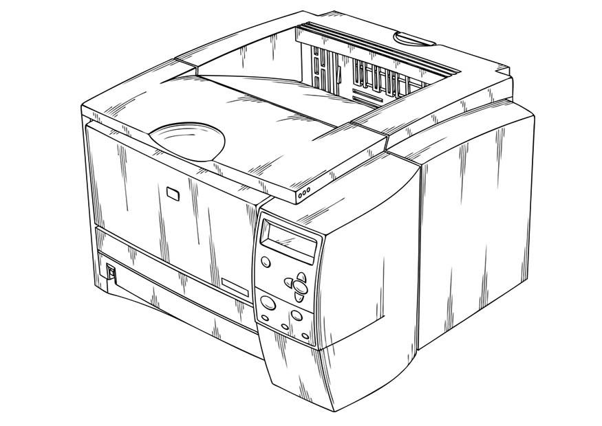 Dibujo de impresora Para Colorear - Img 17082 Dibujo de impresora Para Colorear - Img 17082