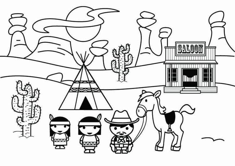Dibujo de Lejano oeste Para Colorear - Img 26797 Dibujo de Lejano oeste Para Colorear - Img 26797