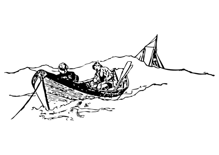 Dibujo de Pescador Para Colorear - Img 10534