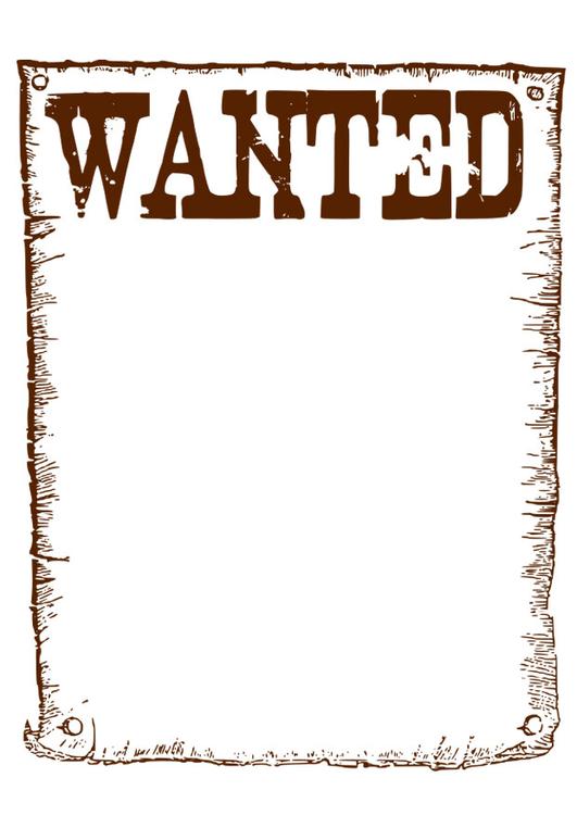 Dibujo de se busca - wanted Para Colorear - Img 28113