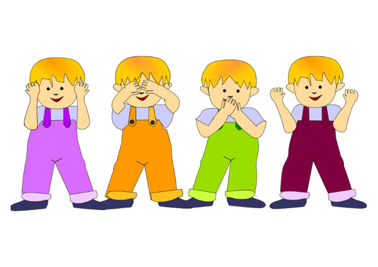 Imagen oir - ver - callar - Imágenes Para Imprimir Gratis - Img 27561