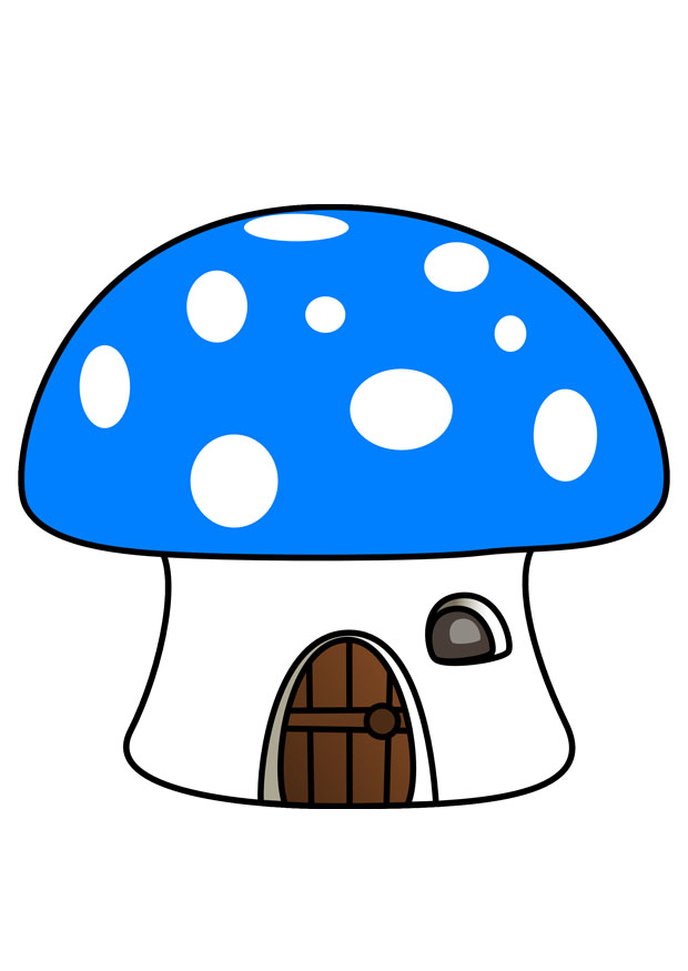 Imagen de casa de los pitufos Para Imprimir - Img 29856