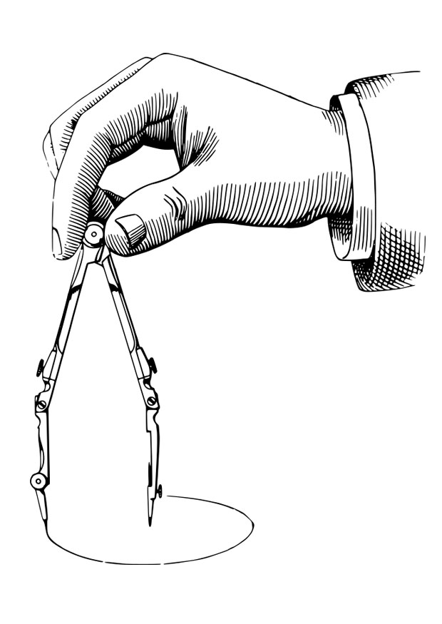 Dibujo de dibujar con un compás Para Colorear - Img 27851