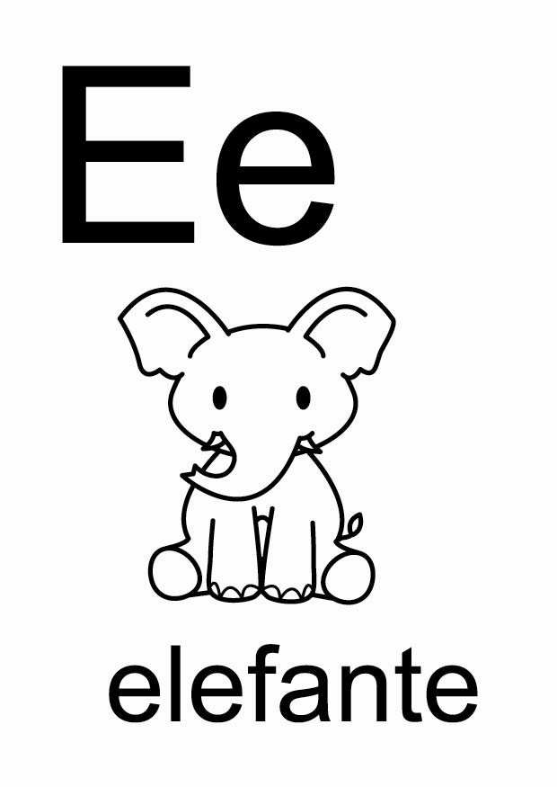 Dibujo de e Para Colorear - Img 25202