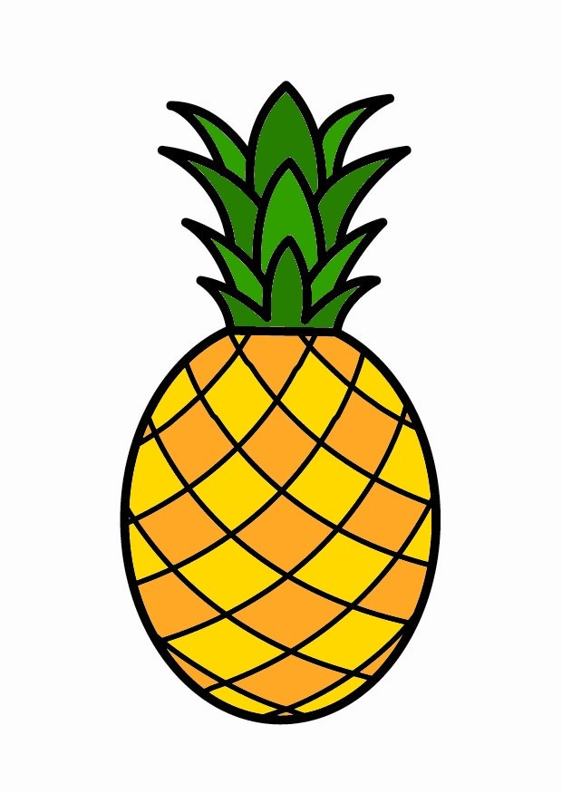 Piña En Pinterest Imprimir Piña Vector PNG ,dibujos Pegatina Clipart
