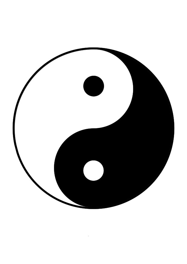 Dibujo de ying yang Para Colorear - Img 29817