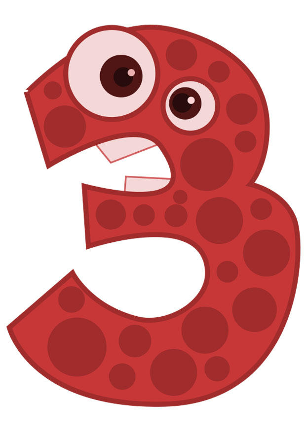 Imagen de número - 3 b Para Imprimir - Img 20177